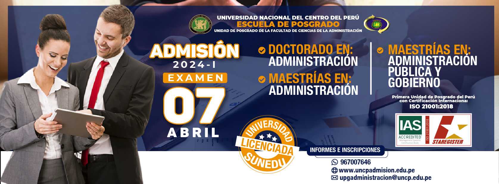 Posgrado de la Facultad de Ciencias de la Administración – UNCP ...